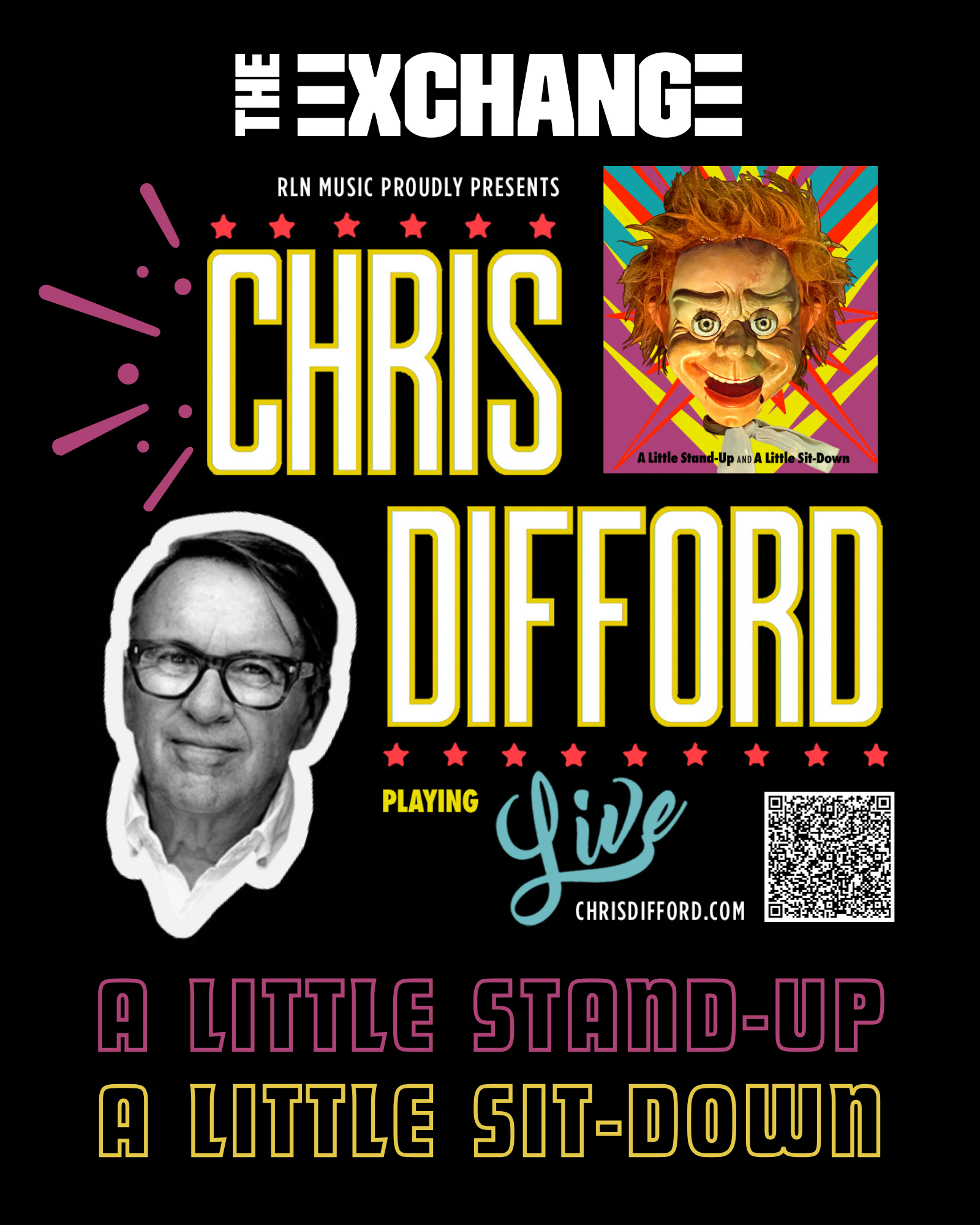 Chris Difford - A Little Stand-Up and A Little Sit-Down - The Exchange ...